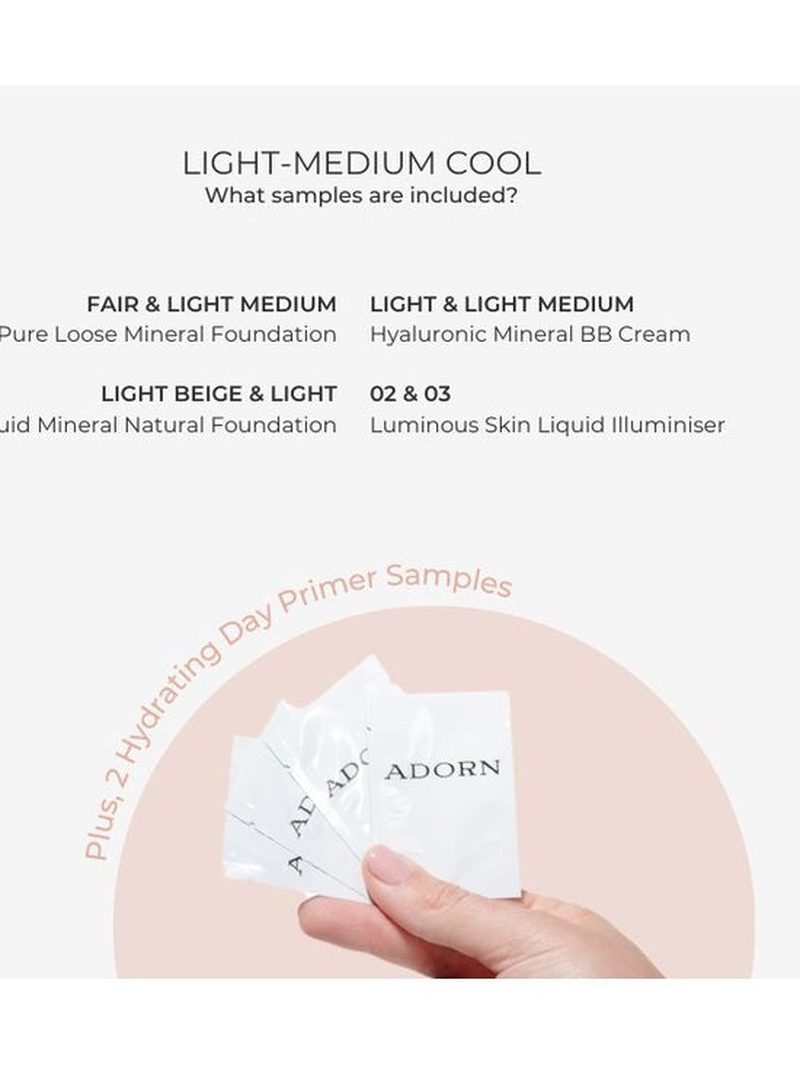 Bestseller Foundation Sample Set - Adorn Cosmetics