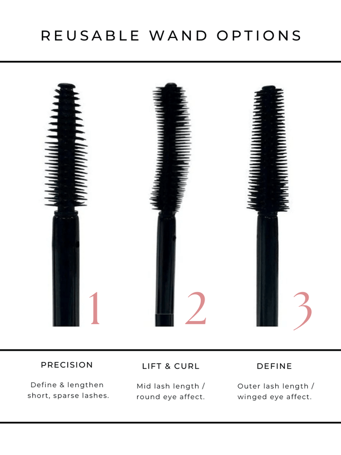 Refillable Waterproof Mascara | Choose Your Wand – Adorn Cosmetics