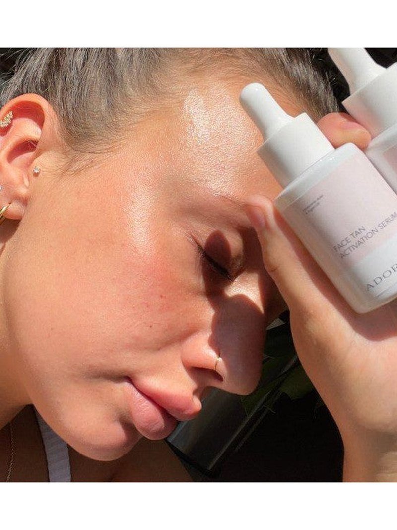 Natural Face Tan Drops with Hyaluronic Acid for Glowing Skin